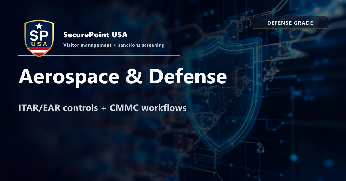 ITAR Visitor Management for Aerospace and Defense Contractors ...