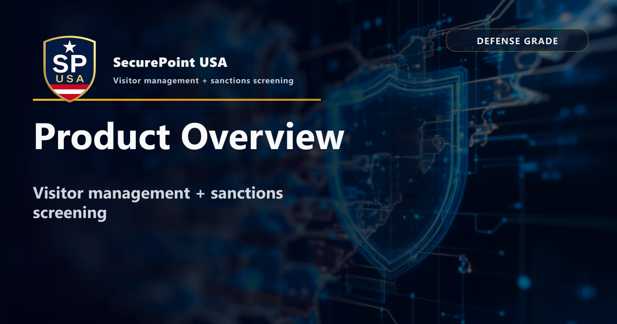 SecurePoint Product Hub - Screening, Evidence, and Compliance Workflows